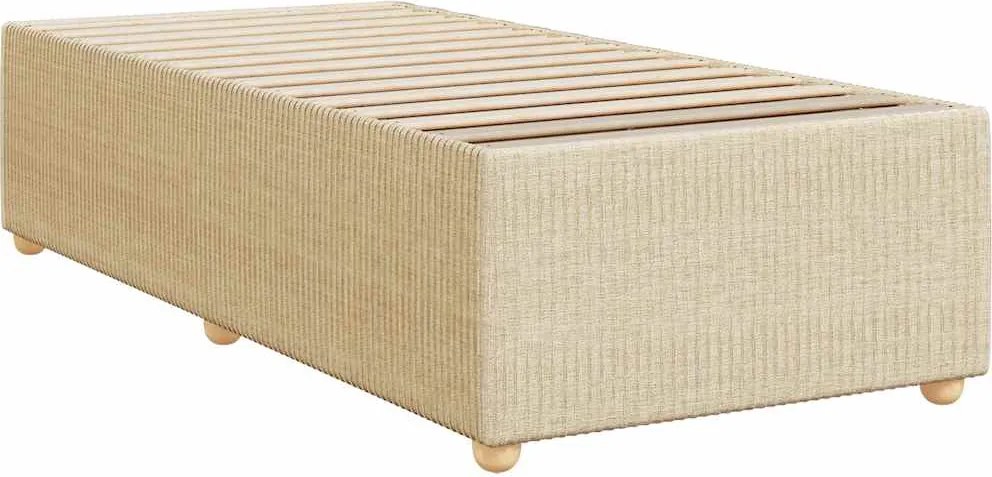 Rám postele bez matrací krémově 90x200 cm textil 3284912