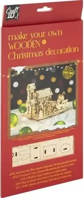 CRAFT ID Dřevěné 3D puzzle Santa