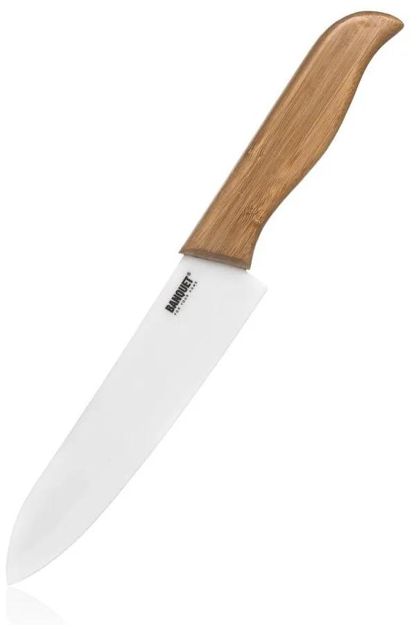 Dřevobox Kuchyňský keramický nůž ACURA BAMBOO - 23,5 cm
