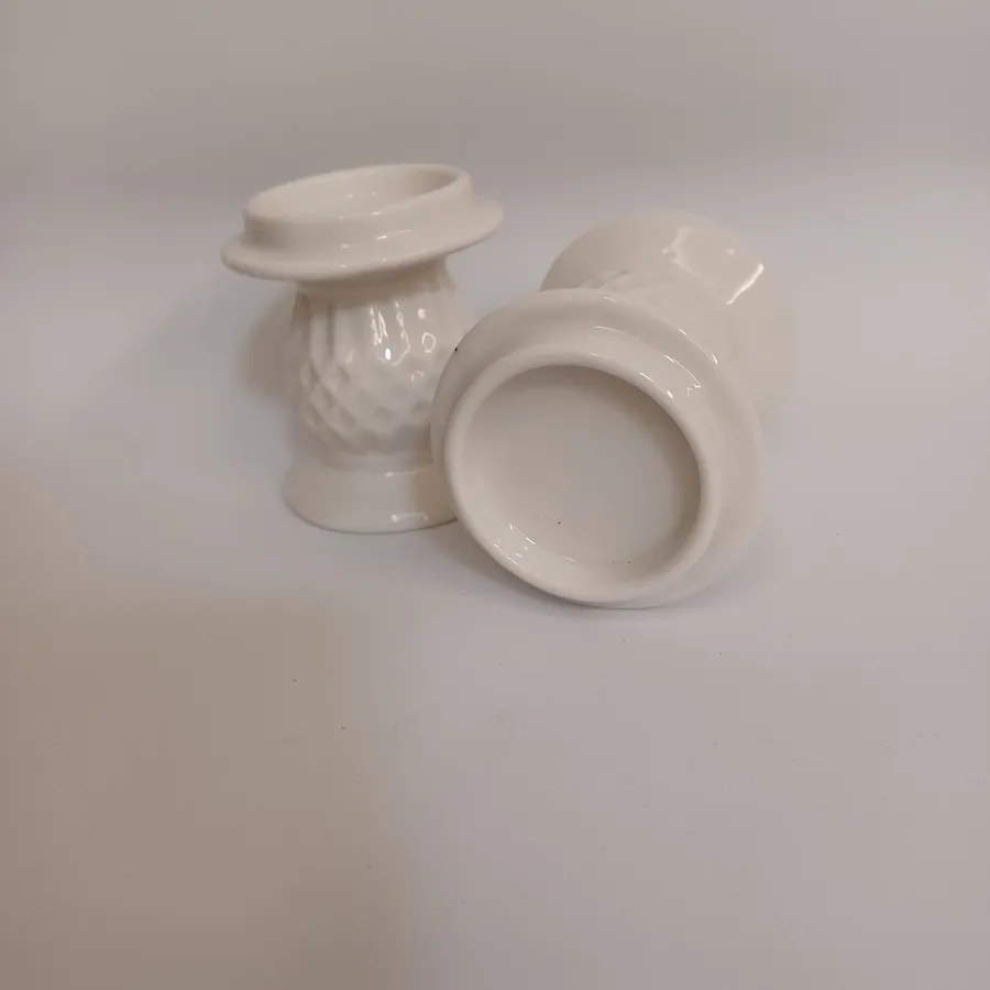 Vánoční svícen na stůl keramický, 7 × 7 × 6,5 cm