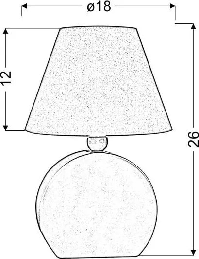 Žlutá dětská lampička Ofelia – Candellux Lighting
