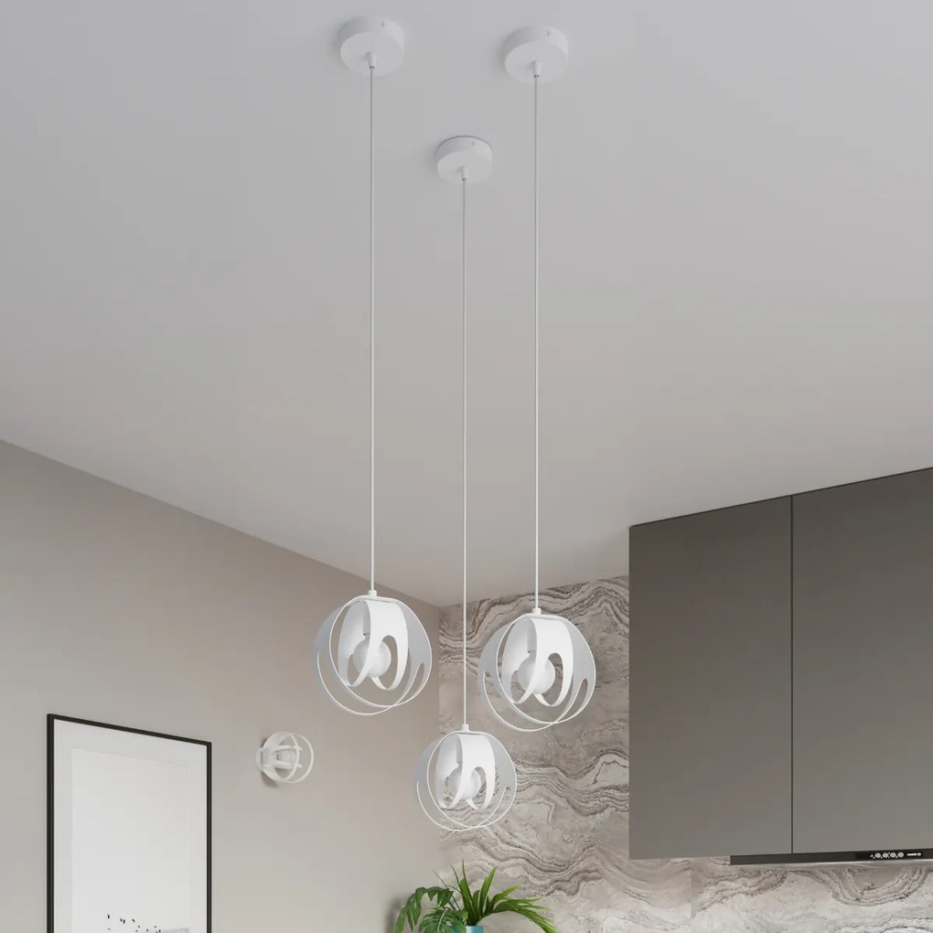 Sollux Lighting Závěsné svítidlo TULOS 1 bílé