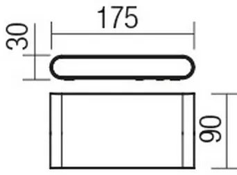 Redo 9054 - LED Venkovní nástěnné svítidlo POCKET LED/13W/230V IP54