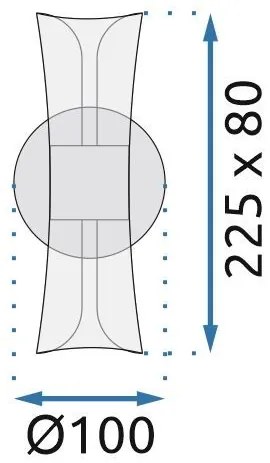 Toolight Nástěnné LED osvětlení Elegant G029-W černé