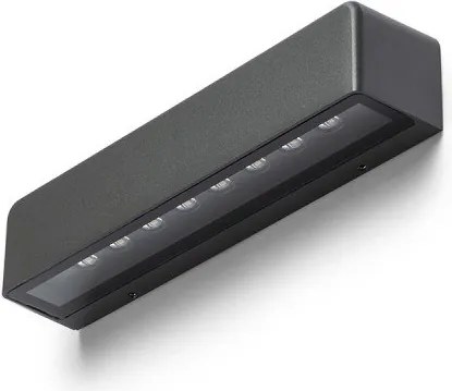 RED R13619 SAMPO nástěnná antracitová 230V LED 9W IP65 3000K - RED - DESIGN RENDL