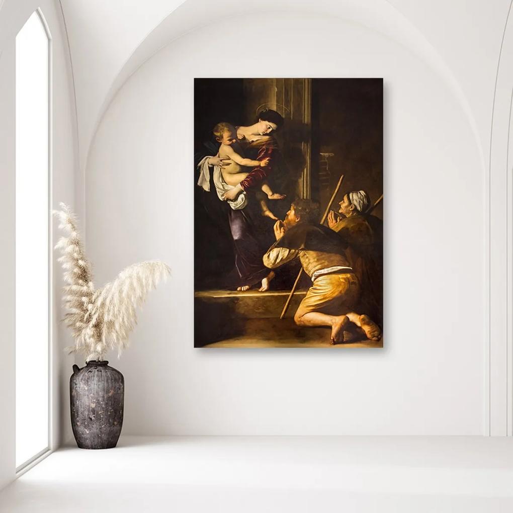 Obraz na plátně REPRODUKCE Caravaggio, Madona z Loreta - 40x60 cm
