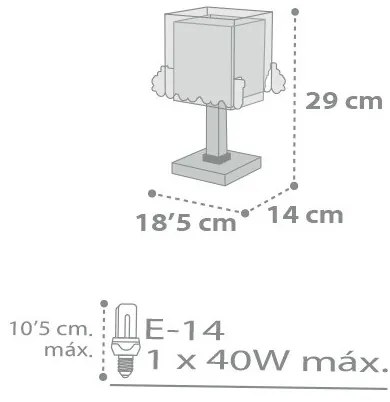 Dalber D-63531 - Dětská lampička TRAIN 1xE14/40W/230V