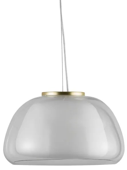 Nordlux - Lustr na lanku JELLY 1xE27/40W/230V bílá/čirá pr. 39 cm