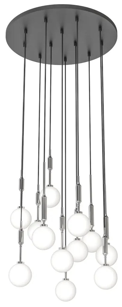 Designový lustr Ero 12 chrom