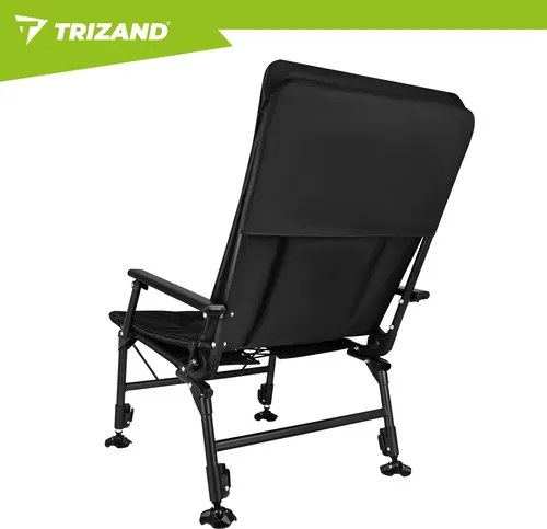 Skládací rybářská židle Trizand s nastavitelným opěradlem a nohama