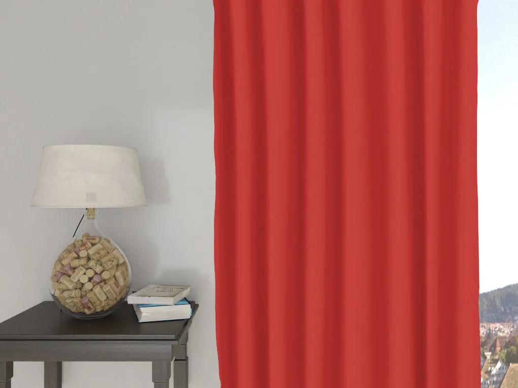 Goldea dekorační závěs loneta - červený 140x140 cm