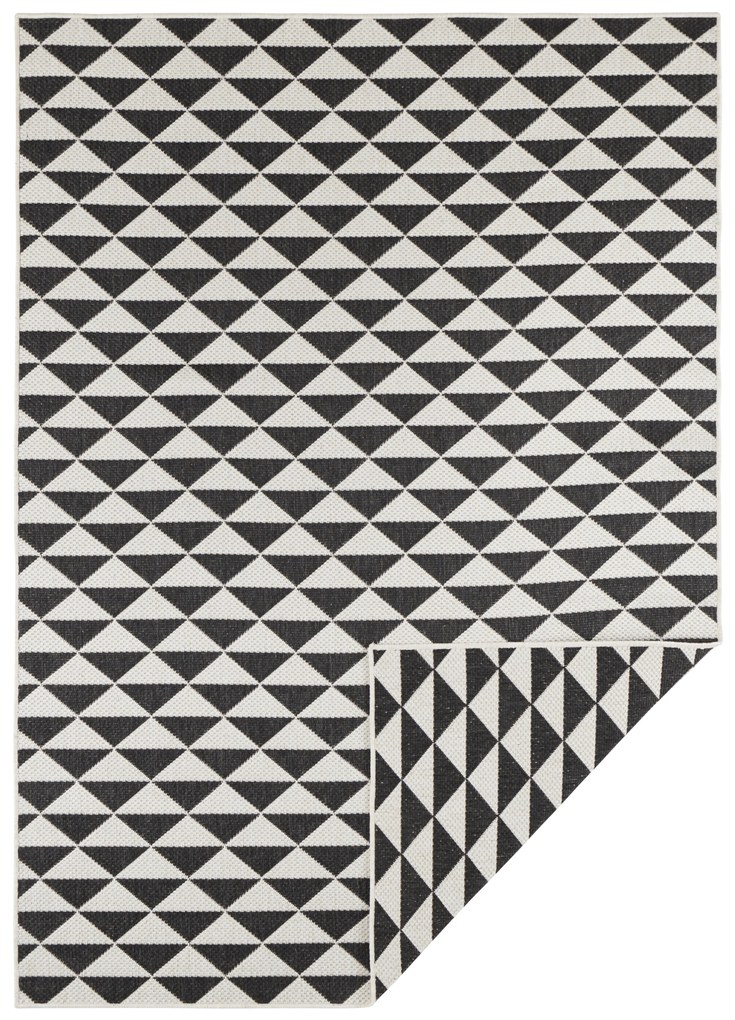 NORTHRUGS - Hanse Home koberce Kusový koberec Twin Supreme 103767 Black/Cream - 80x350 cm