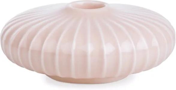 Růžový porcelánový svícen Kähler Design Hammershoi, ⌀ 4,5 cm