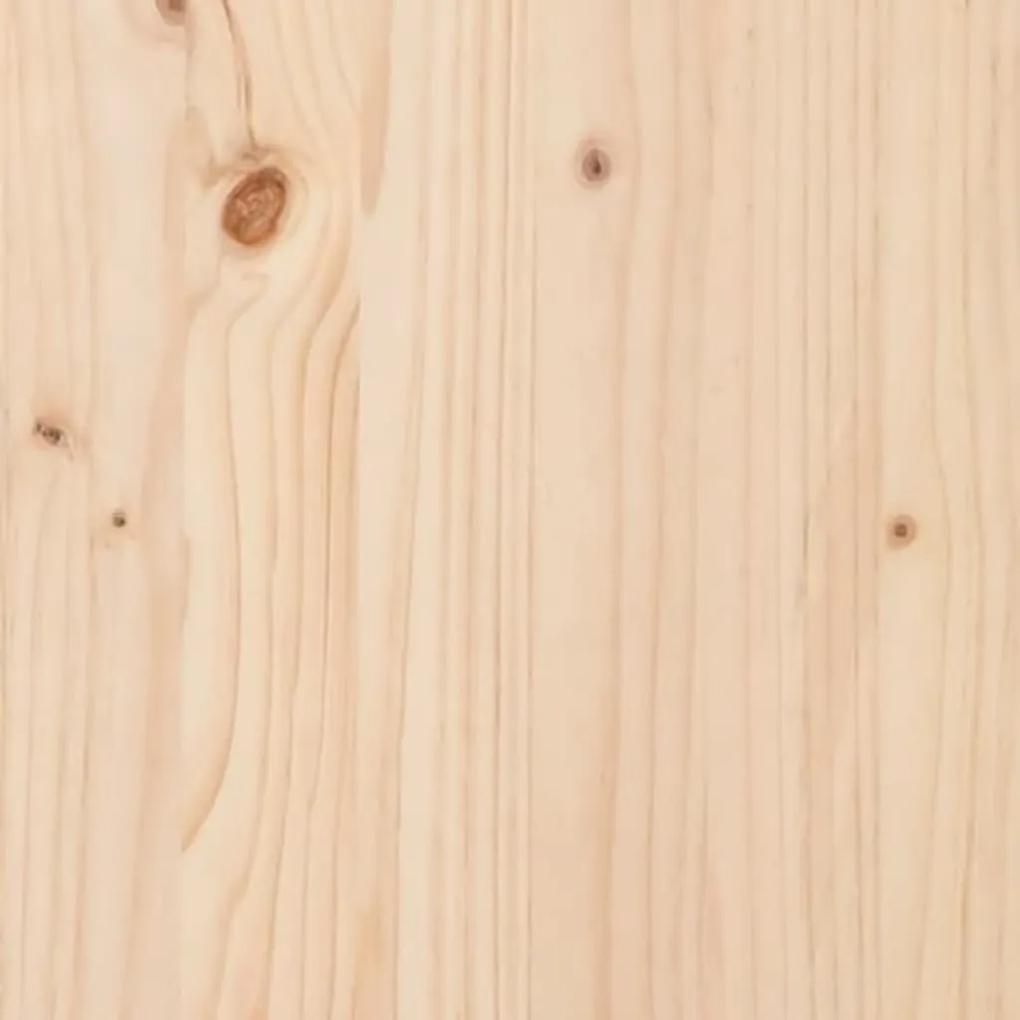 Truhlík s policí 111,5 x 54 x 81 cm masivní borové dřevo