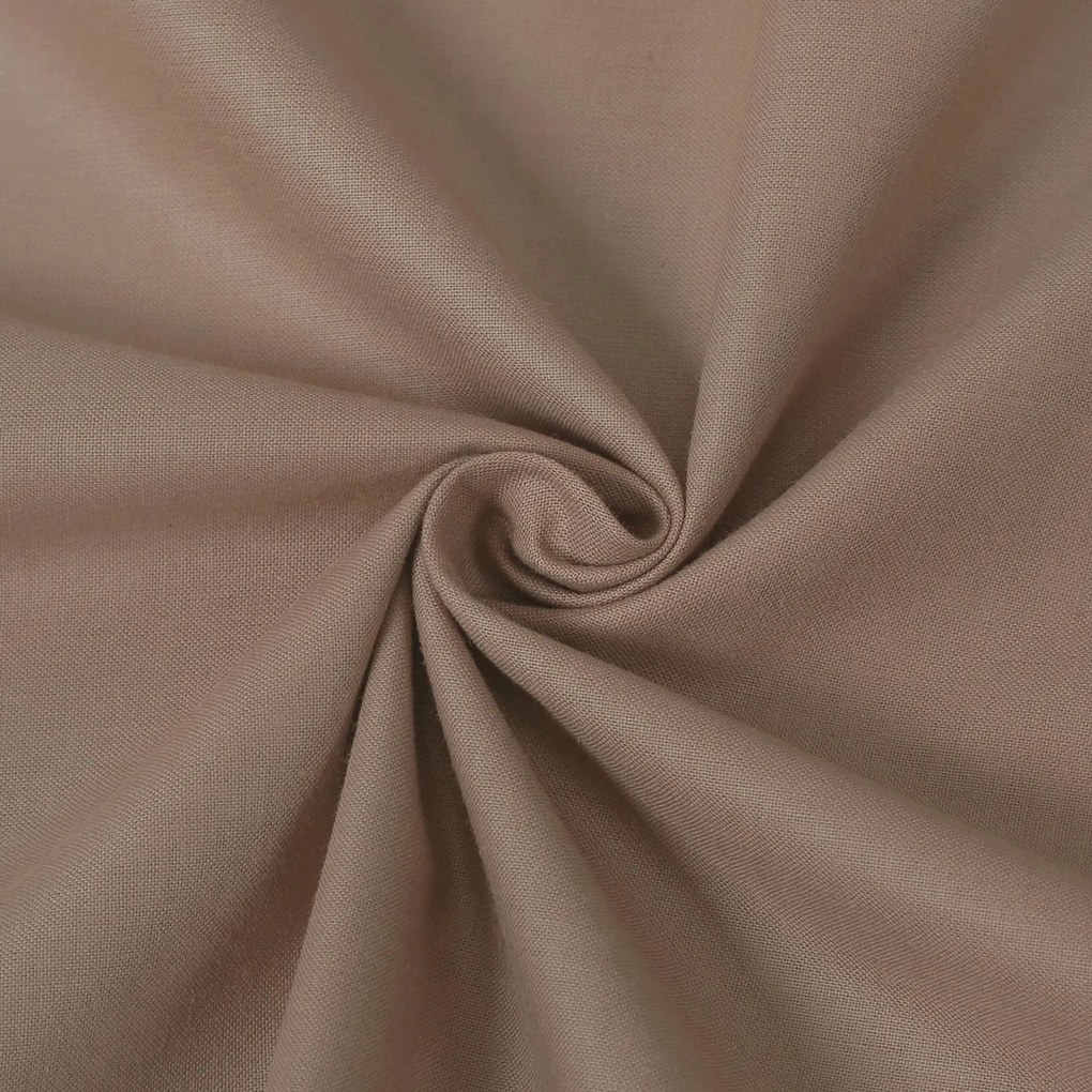 Goldea bavlněné napínací prostěradlo - kávové hnědé 200 x 200 cm