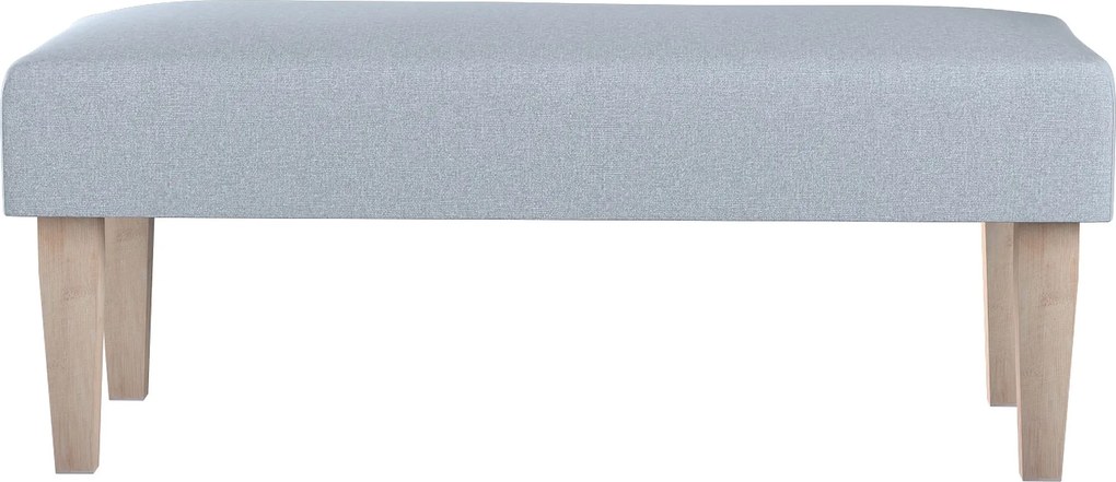 Dlouhá lavička 100x40cm barva modrá látka pletený vzor
