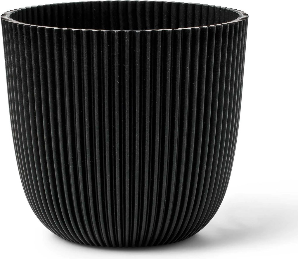 Capi Nature Groove Made With Planter Ball Textile Black Ø 22 cm / V 20 cm