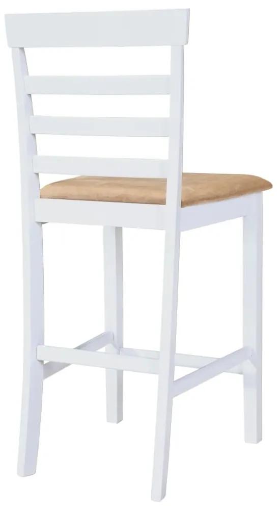 Petromila Barové židle 2 ks bílé textil