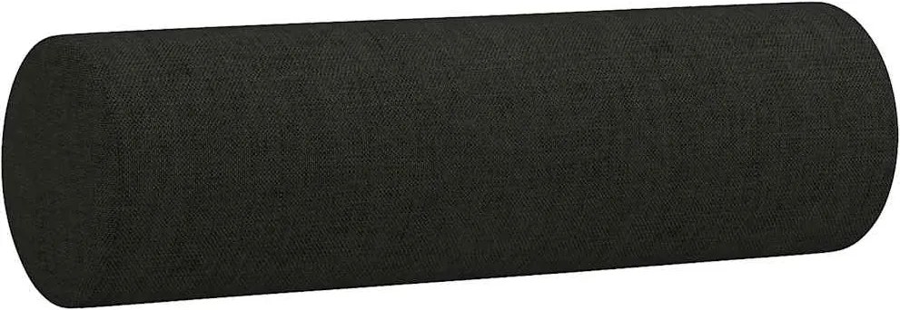2místná pohovka s polštáři černá 140 cm textil 3200849