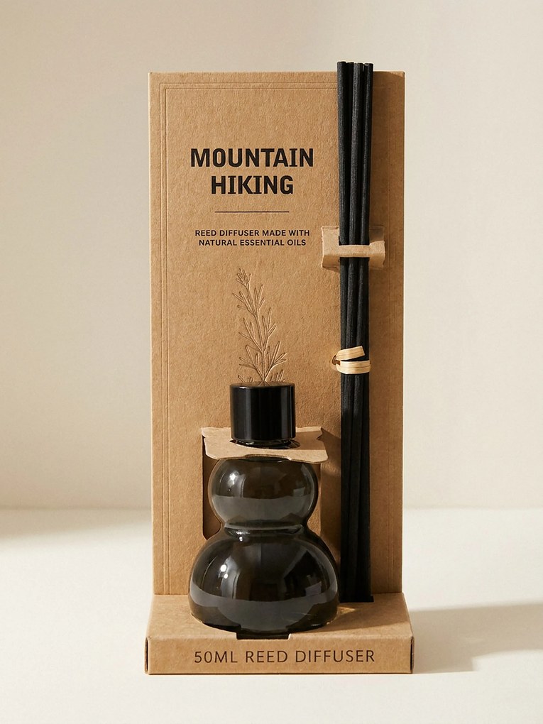 Sinsay - Vonný difuzér s tyčinkami Mountain Hiking - černá