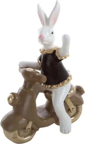 Velikonoční dekorace FIG 158A zajíc na motorce