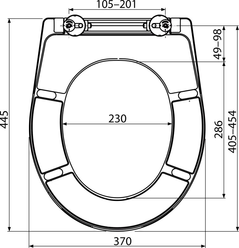 ALCA WC sedátko univerzální, Duroplast A602