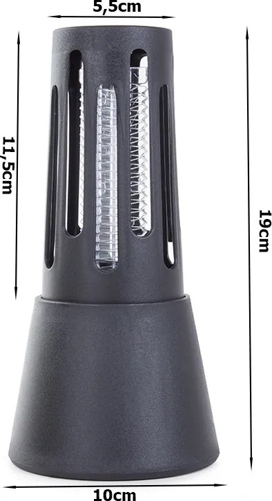 Verk Group Insekticidní lampa na komáry hmyz mouchy uv účinná 5w tichý kartáč