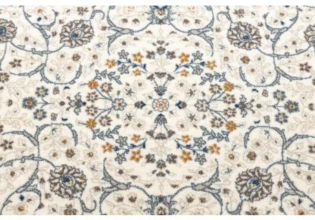 koberec Vlna NAIN vzor rámu ornament 7179/51913 béžový / tmavě modrá velikost 240x340 cm | krásné koberce cz