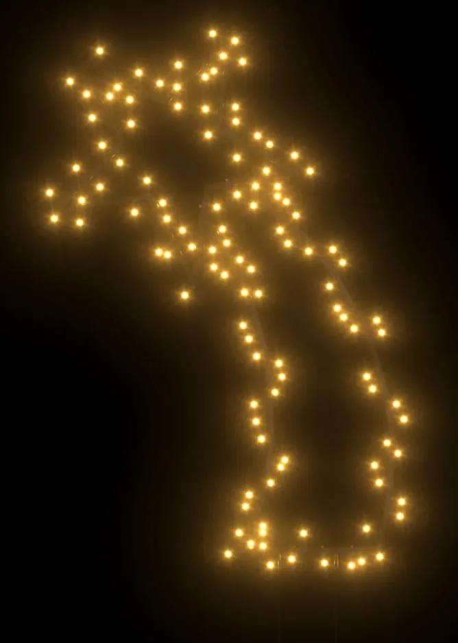 vidaXL Vánoční světelná dekorace s hroty Kometa 115 LED diod 89 cm [357721] Barva: Černá