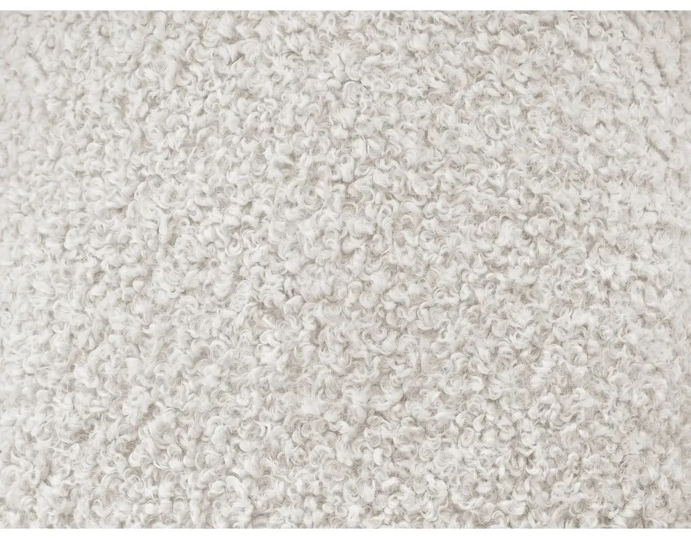 Bílá pohovka z textilie bouclé 232 cm Hippolyte – Bobochic Paris