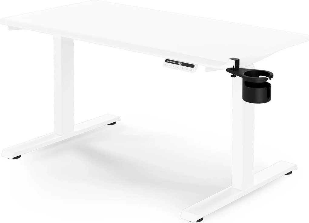 Elektrický stůl s nastavitelnou výškou ergonomický bílý,1200x600 mm: ARIA