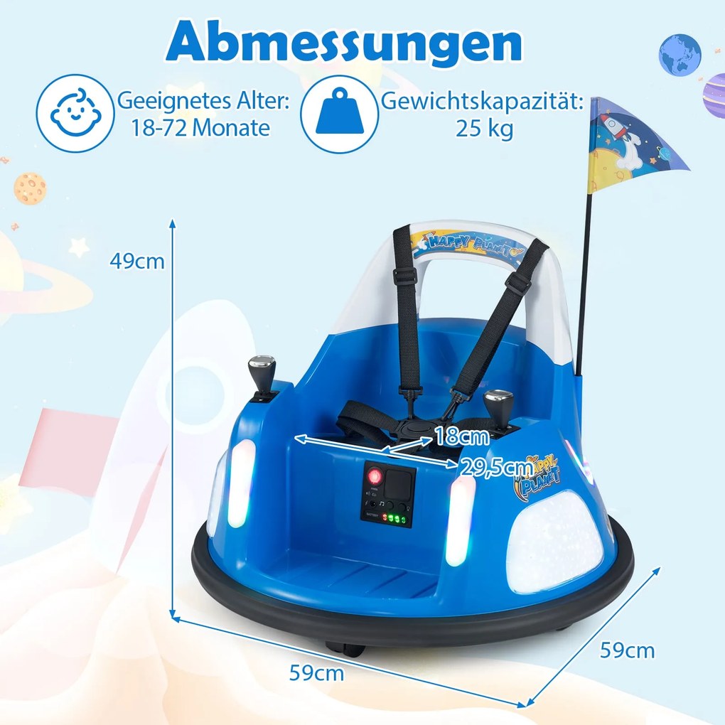Costway 12 V Dětský elektrický nárazník autobaterie Vozidlo