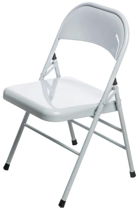 Jídelní židle skládací Cortis, bílá