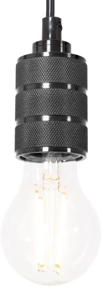 Toolight Toolight, závěsná stropní lampa 1xE27 APP342-1CP, černá, OSW-08409