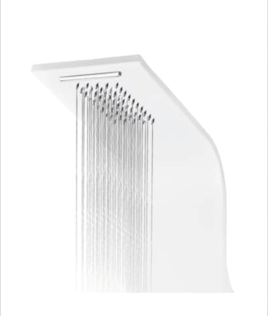 Sprchový panel bílý s LED osvětlením