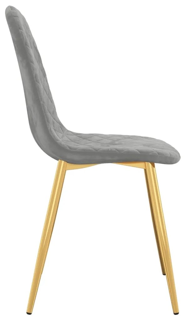 Jídelní židle Haber - 2 ks | světle šedé