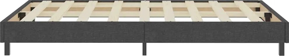 Postel boxspring šedá textil 120 x 200 cm 287455