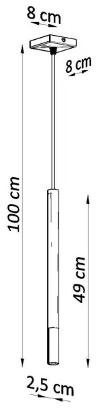 Sollux SL.0885 - Lustr na lanku MOSAIC 1xG9/12W/230V černá/chrom