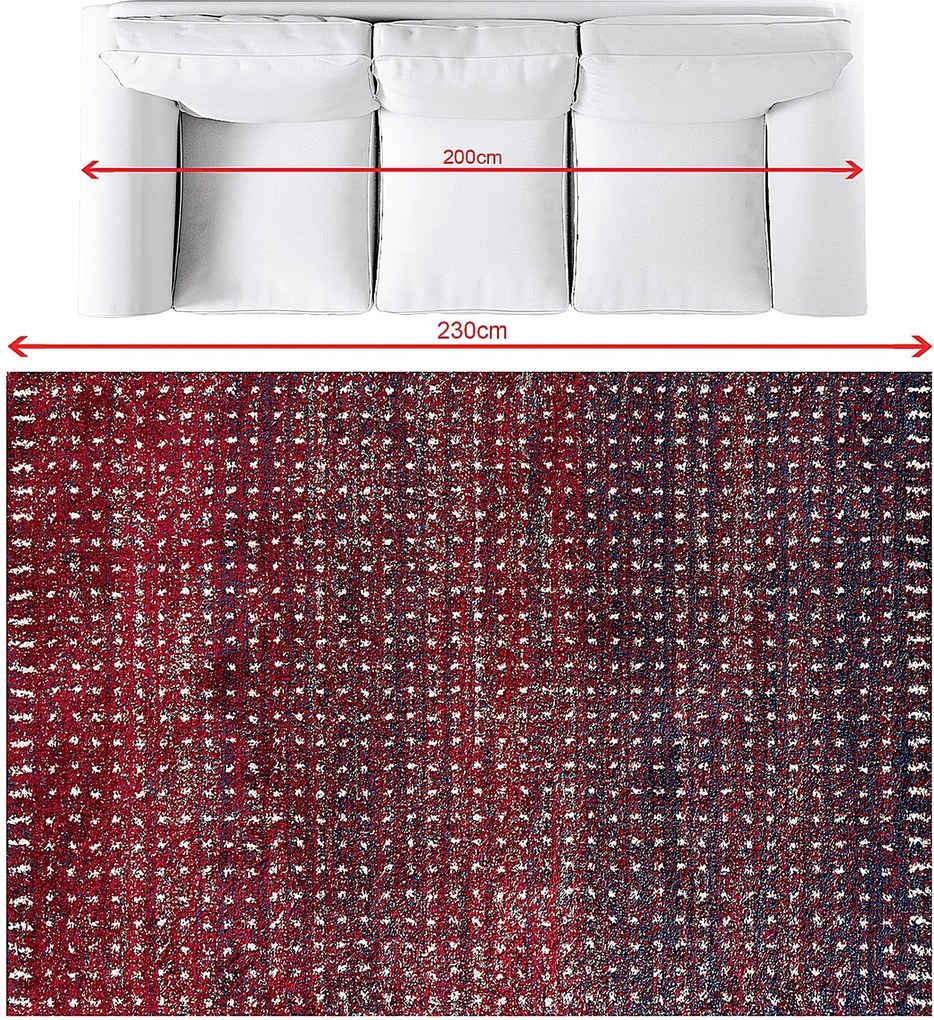 Koberec Royal cherry red/navy 160x230 cm