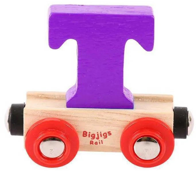 Bigjigs Rail Vagónek dřevěné vláčkodráhy Písmeno A
