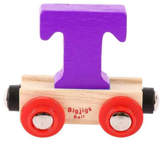 Bigjigs Rail Vagónek dřevěné vláčkodráhy Písmeno K