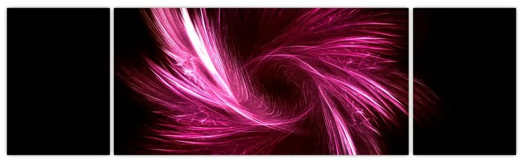 Obraz - růžová abstrakce (170x50 cm)