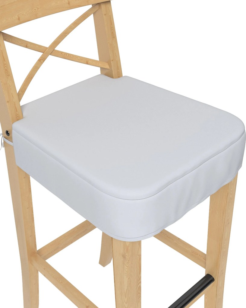 Sedák na židli IKEA Ingolf - barová barva růžová látka pletený vzor