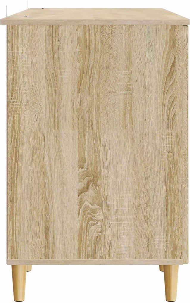 Stůl s policí Dub sonoma 142,5 x 50 x 75 cm Kompozitní dřevo 3414596