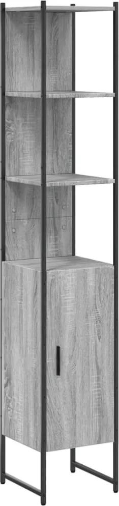 vidaXL Koupelnová skříňka 33x33x185,5 cm kompozitní dřevo [842474] Barva: hnědý dub