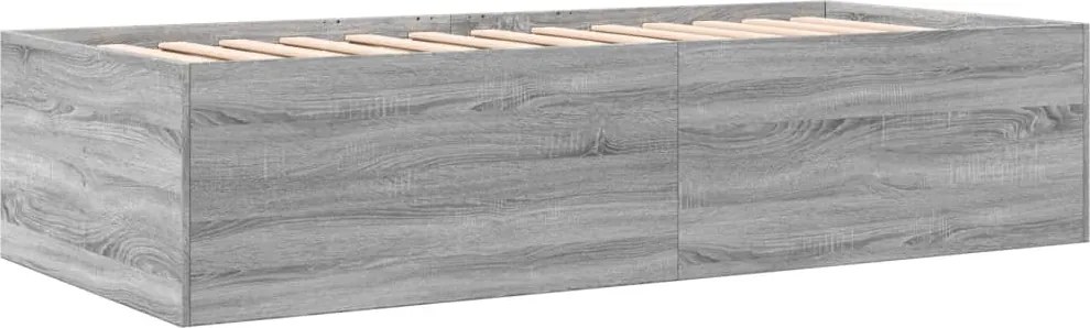Válenda se zásuvkami bez matrace šedá sonoma 75 x 190 cm 3280893