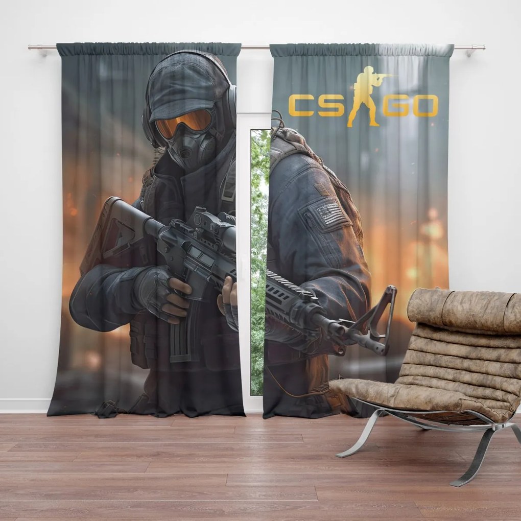 Sablio Závěs CS:GO Voják 2: 2ks 140x250cm