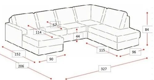 Rohová pohovka v hořčicové barvě (levý roh/do "U") Hero – Scandic
