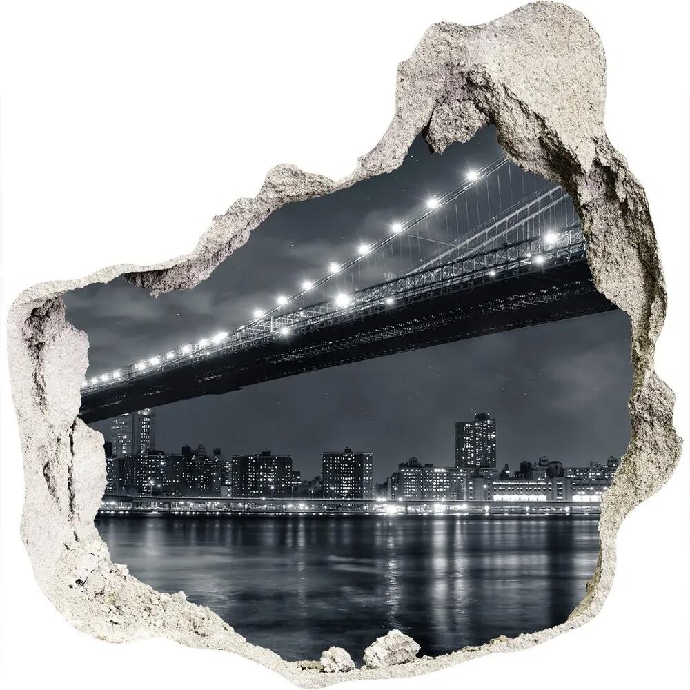 Wallmuralia Fototapeta díra na zeď 3D Brooklynský most 75x75 cm