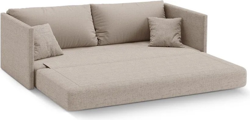 Světle hnědá žinylková rozkládací pohovka 209 cm Shannon – Cosmopolitan Design